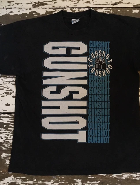 VTG GUNSHOT T-SHIRT UK Rap Hip Hop OG 90s British London Posse Hijack ...