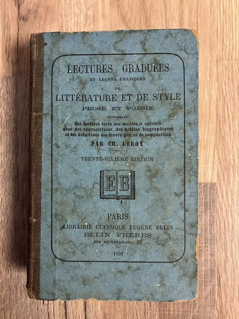 LIVRE ANCIEN-CH LEROY-LECTURES Graduées Et Leçons Pratiques De ...
