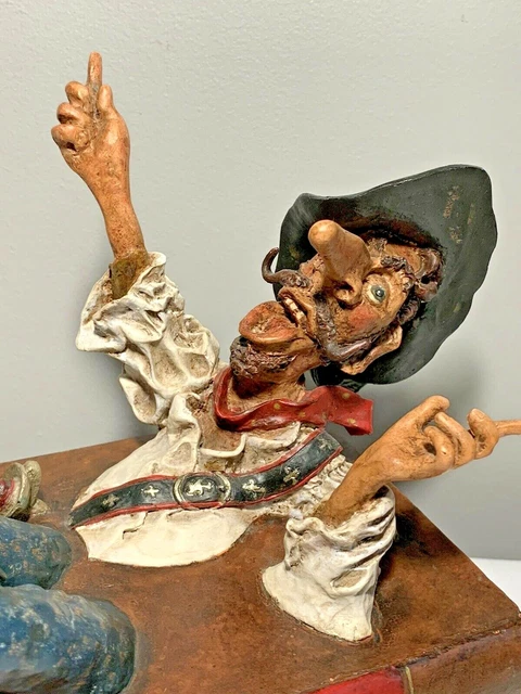 RARE CYRANO DE Bergerac Sculpture Book Worms The Penny Whistle Group ...