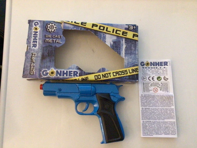 VINTAGE GONHER DIECAST Toy Police Revolver - New & Boxed £5.99 ...