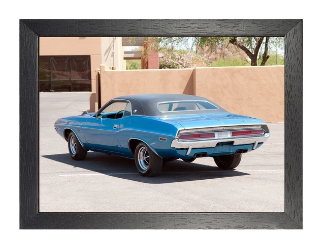 1970 DODGE CHALLENGER R T S E Muscle Print Classic Cars Vintage Vehicle ...