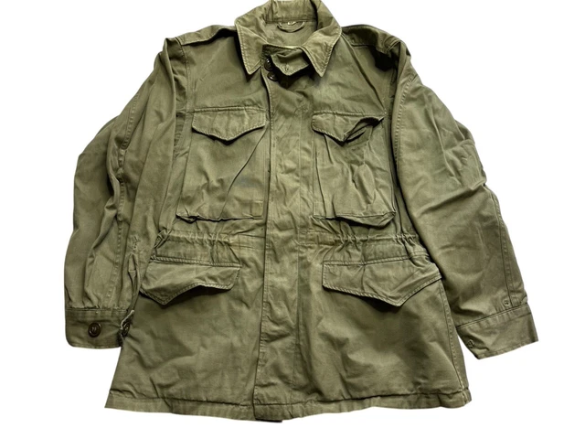 WWII US MILITARY Field Jacket M1943 Mens 34s Green 1940s 40s £98.36 ...