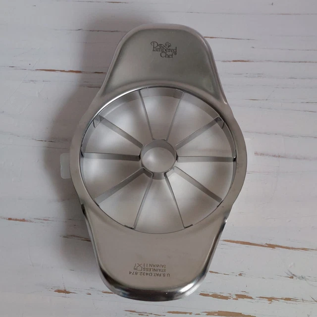 PAMPERED CHEF APPLE Fruit Wedger Slicer Cutter Corer Stainless Steel ...