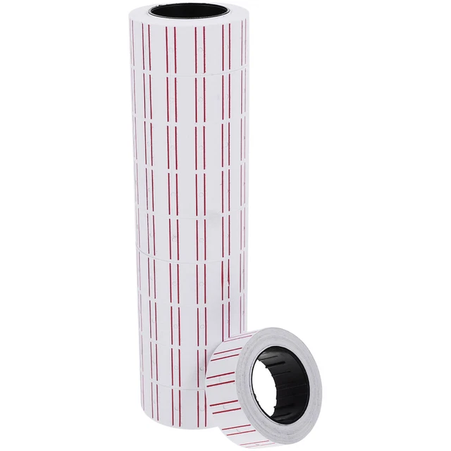 10 ROLLS PRICE Tag Sticker Labels for Printer Marker Single Row Marking ...