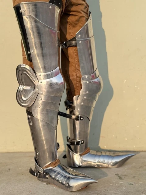 MEDIEVAL FULL LEG Guard Battle Warrior Leg Armor Knight Greaves Armor ...
