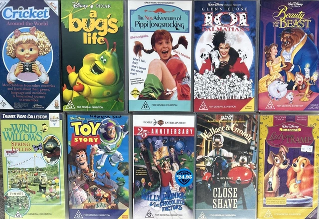 DISNEY/WB/BBC VHS Tapes - Bulk Lot Of 10 VINTAGE RARE COLLECTION VHS ...