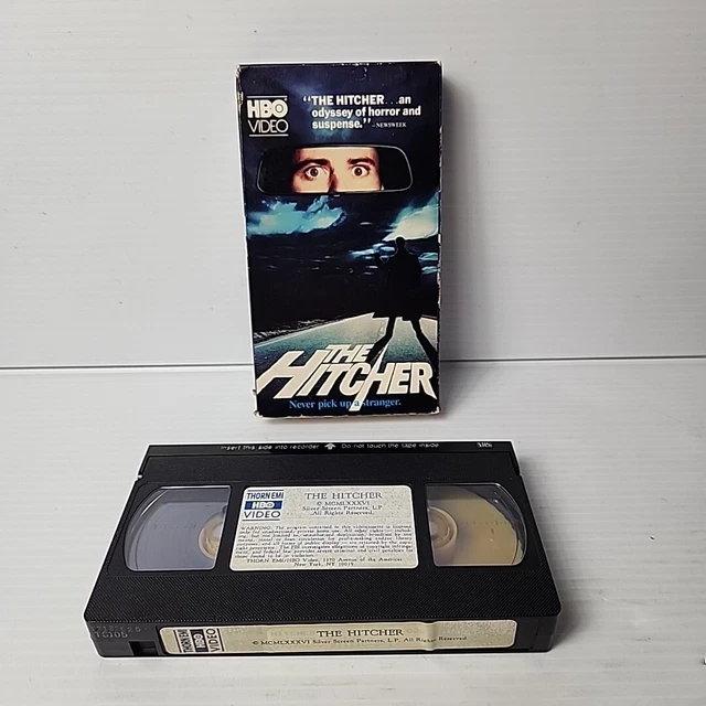 THE HITCHER VHS Cassette Movie Slasher Horror Gore Thorn EMI HBO Home ...