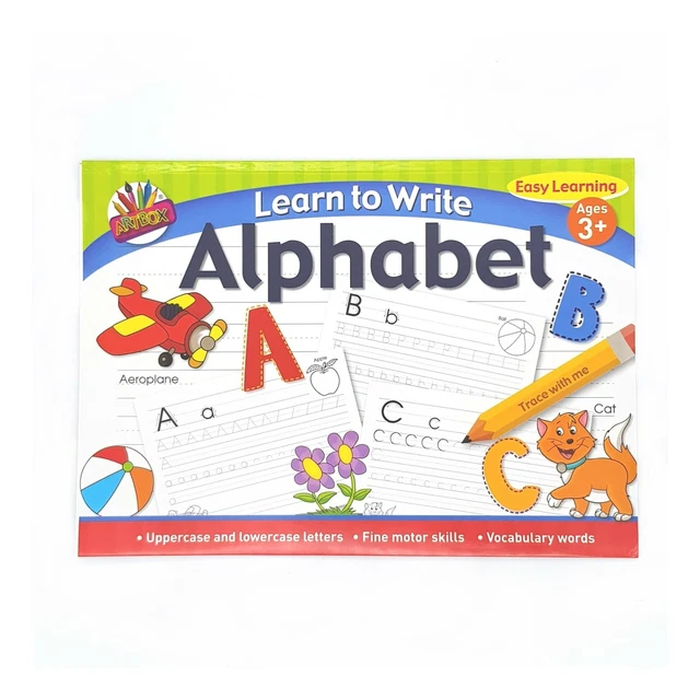 LEARN TO WRITE Alphabet Handwriting Practice Letters Book Pad Pre 
