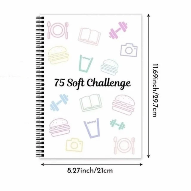 75 SHEETS SOFT Challenge Planner Hardcover Calendar Planner Meal ...