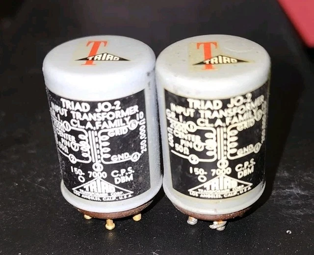 2 VINTAGE TRIAD JO-2 Input Transformer Audio Transformers TUBE ...