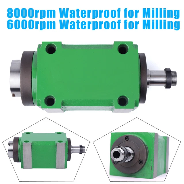 BT30 TAPER SPINDLE Unit 7:24 Mechanical Power Head for Milling 6000/ ...