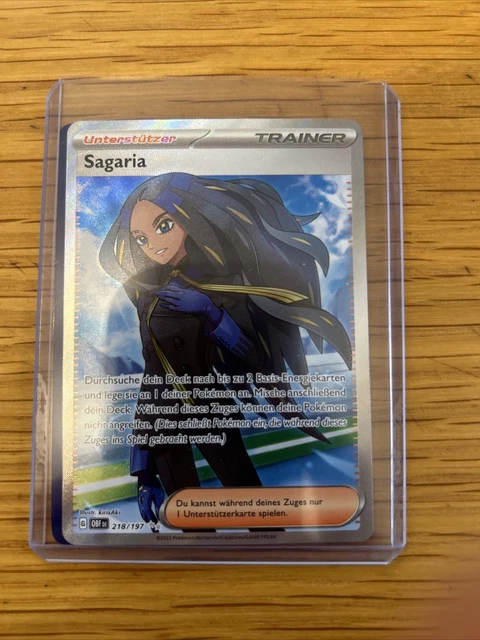 POKÉMON KARTE - Sagaria 218/197 - Obsidian Flammen - Full Art - Deutsch ...