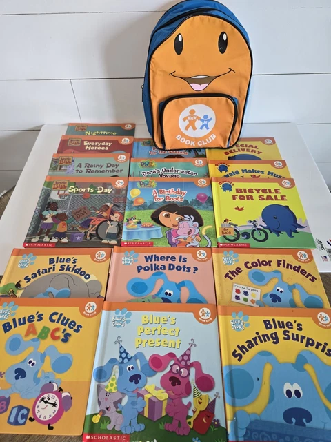 VINTAGE ‘90S NICKELODEON Nick Jr Face Book Club Backpack Bag With 16 ...