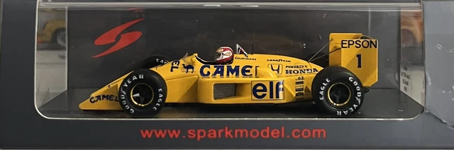 1988 SPARK 1/43 S4836 Camel Lotus 100T Honda #1 3rd Brazilian GP Nelson Piquet £348.76 - PicClick UK