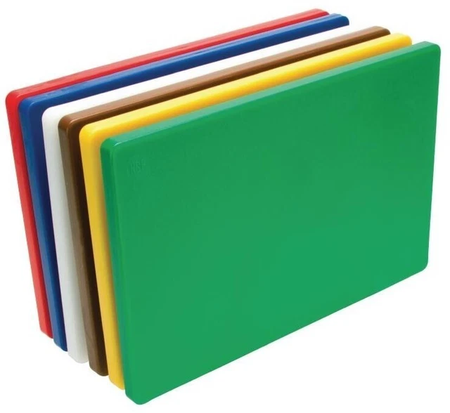 CHOPPING BOARDS COMMERCIAL EXTRA THICK Hygiplas Colour Coded 450 x 300 ...
