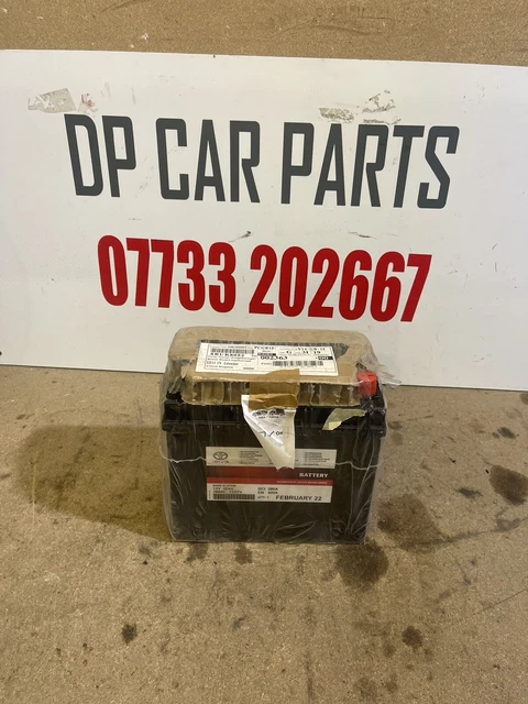 GENUINE TOYOTA 12V Battery 45Ah 46B24L Auxiliary Battery 28800-Yzzzv Fits Yaris £100.00 ...