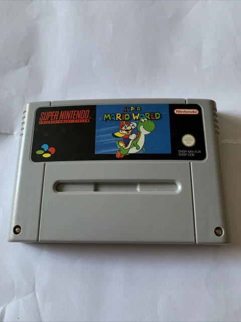SUPER MARIO WORLD SUPER NINTENDO SNES UK EUR PAL *CART ONLY* -Rare ...