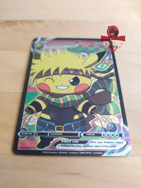CARD POKÉMON CARTE Pikachu Cosplay Jojo Vmax Gigantamax Ultra Rare £4. ...