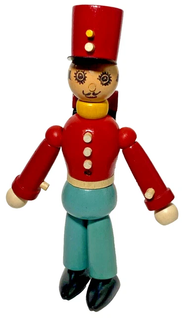 1930'S JAYMAR &SOLDIER& Wooden Jointed Wood Toy 6 1/2' £133.04 ...