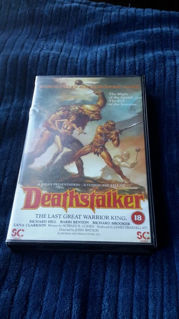 DEATHSTALKER VHS BIG Box Video 1985 Barbi Benton Lana Clarkson HORROR £ ...