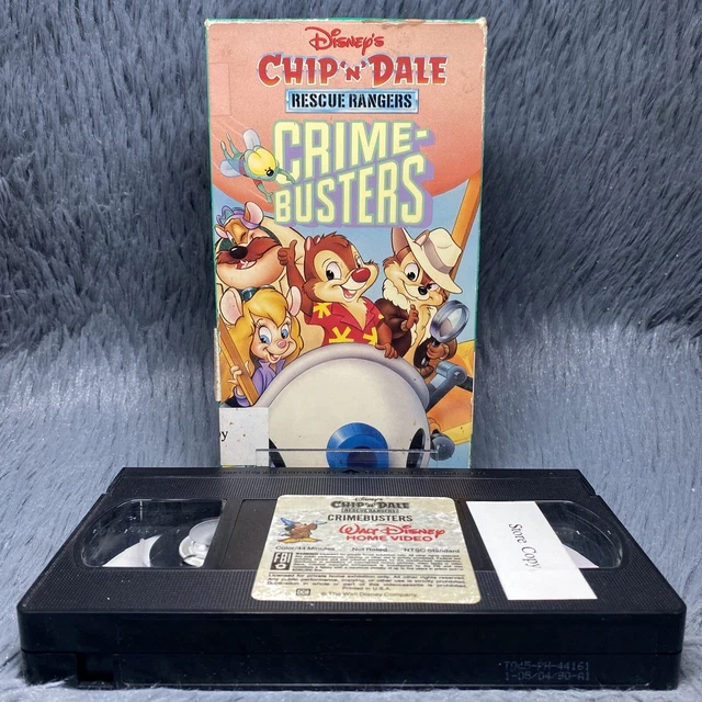 WALT DISNEY CHIP N Dale Rescue Rangers Crimebusters VHS 1991 Cartoon ...
