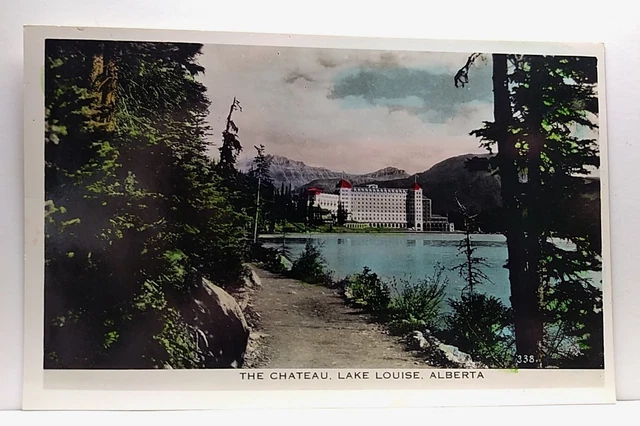 VINTAGE POSTCARD OF The Chateau At Lake Louise, Alberta Canada RPPC ...