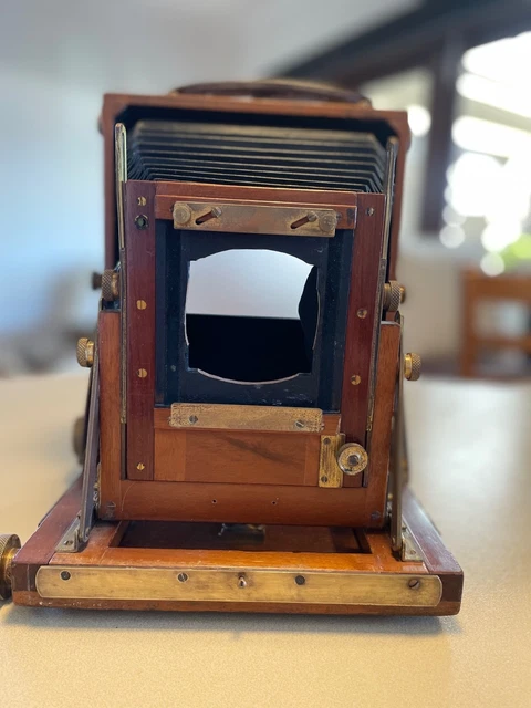 GANDOLFI WOODEN LARGE Format 5X7 Camera with 4X5 Back, Rare!!!! $2,700. ...