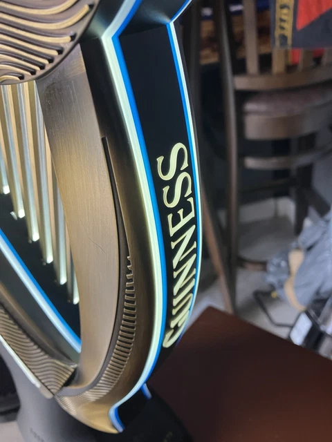 RARE GUINNESS PUMP Cold Blue Line Edition Great Condition Pub Man Cave ...