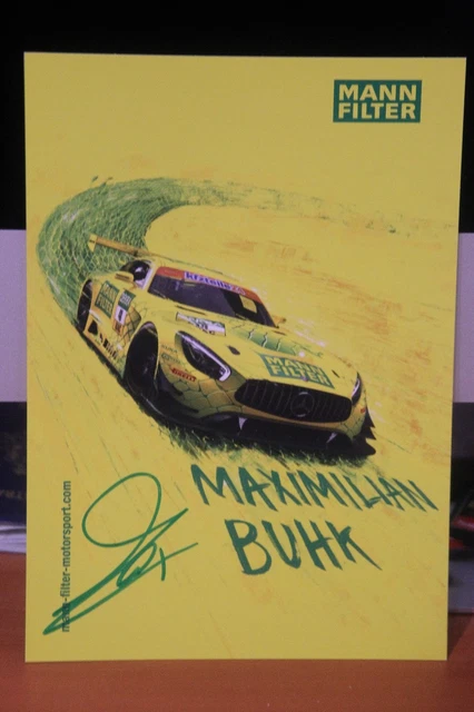 MAXIMILIAN BUHK #48 Mann Filter Mercedes GT3 Signed Driver Card $10.00 ...