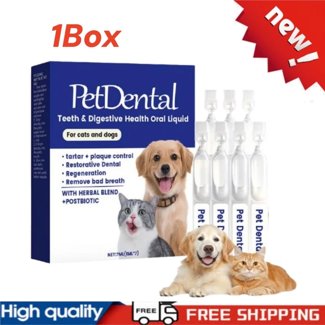 PET DENTAL TEETH Health Oral Liquid Dog Cat Restorative Dental Remove ...