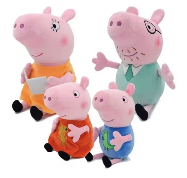PEPPA PIG SET Of Family Plush, Daddy, Mummy, Peppa And George Pig £18. ...