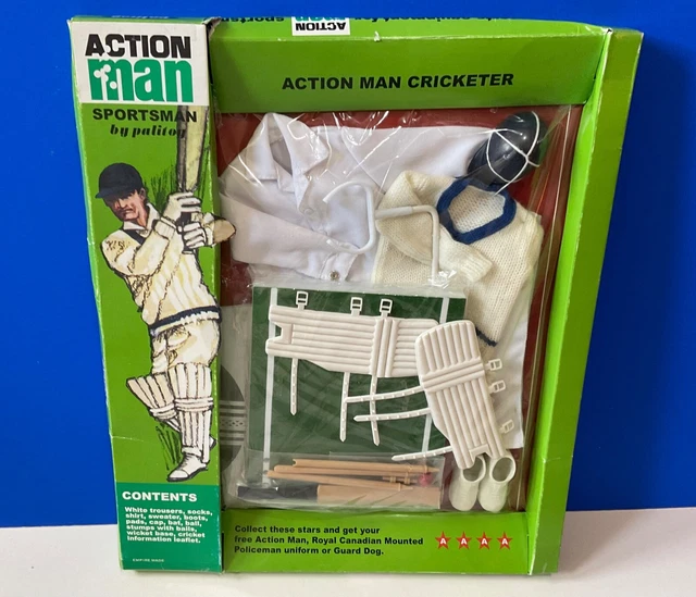 ACTION MAN VINTAGE Cricketer Cricket outfit 12” action figure set 40th ...