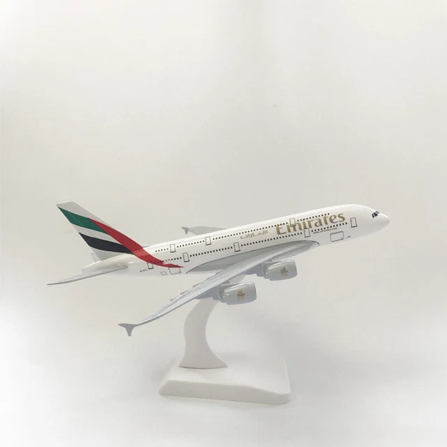 20CM EMIRATES AIRBUS A380 Alloy Airplane Model Scale Toy Gift ...