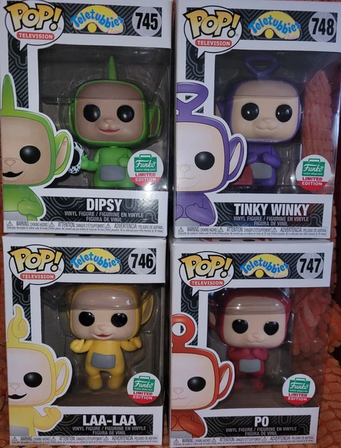FUNKO POP! TELETUBBIES Tinky Winky Po Dipsy Laa-Laa Exclusive Figure ...