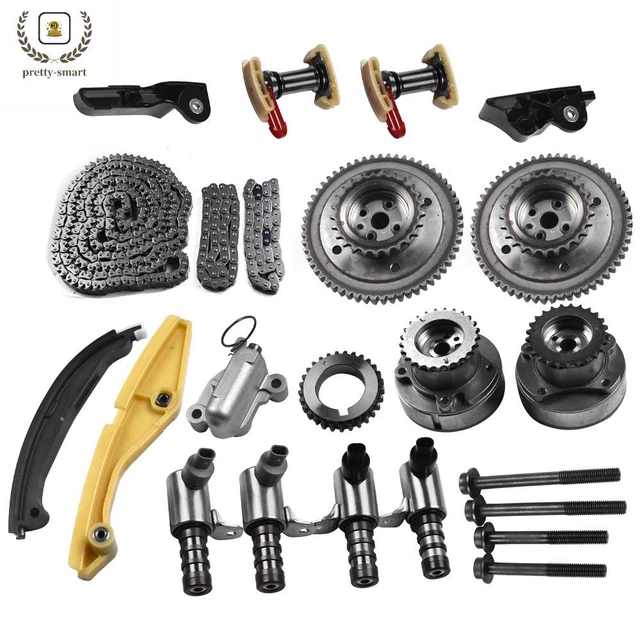 TIMING CHAIN KIT Cam Phaser VVT Gears for Ford F-150 Taurus 3.5L ...