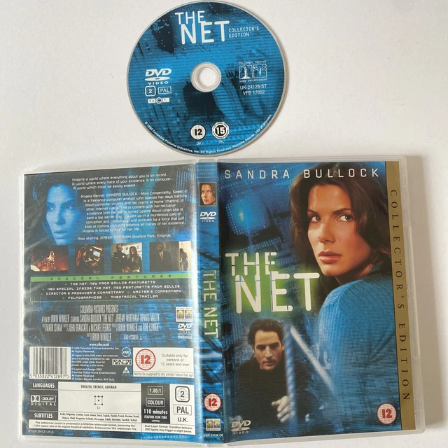THE NET (1995) DVD Collector's Edition. Action Crime Drama - Computer ...