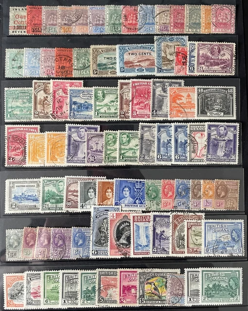 BRITISH GUIANA MINT/USED COLLECTION, 70+ stamps (#1018) £13.51 ...