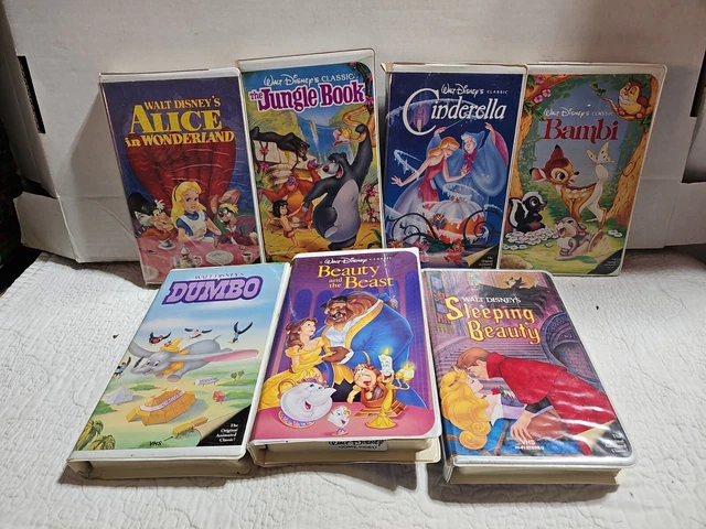 DISNEY VHS BLACK Diamond Clamshell Lot Of 7 Disney Classics $40.48 ...