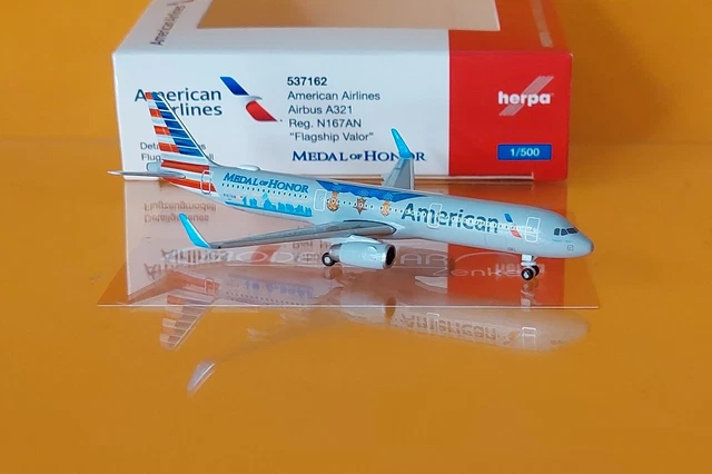HERPA WINGS 537162 American Airlines Airbus A321 N157AN 1:500 NUOVO EUR 39,99 - PicClick IT