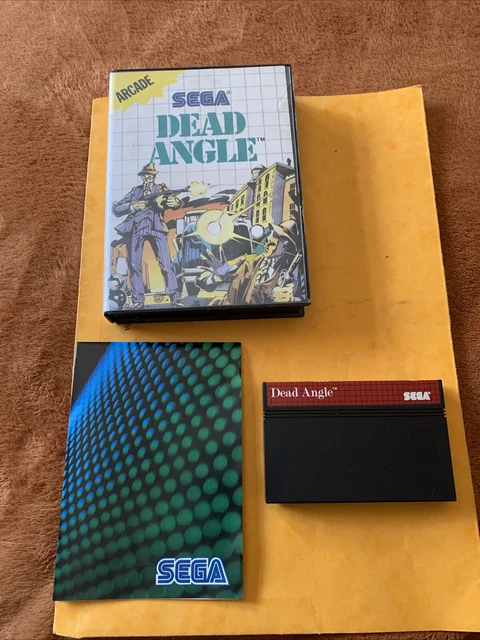 SEGA DEAD ANGLE Master System Arcade Tested - Vintage Retro Very Rare ...