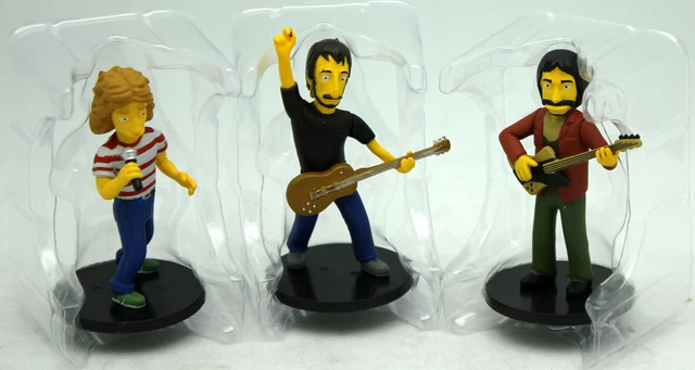 SIMPSONS THE WHO Roger Daltrey,Pete Townshend,Entwistle 2" Figures NECA ...