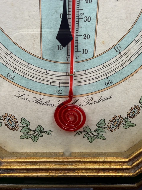THERMOMÈTRE, BAROMÈTRE ANÉROÏDE Les ateliers LM à Bordeaux EUR 65,40 ...