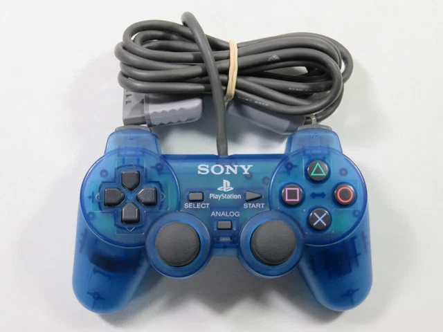 CONTROLLER - MANETTE Official Dual Shock 1 Playstation 1 (Ps1) Bleu ...