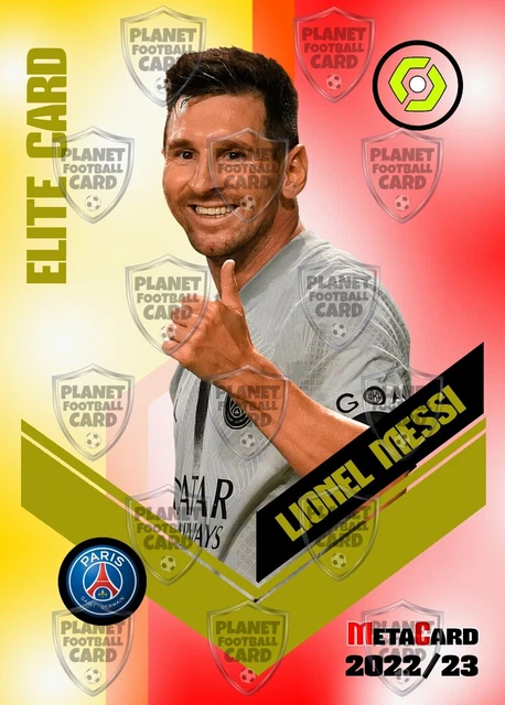 LIONEL MESSI, PARIS Saint Germain. Elite Card. 2022/2023. Custom Card ...