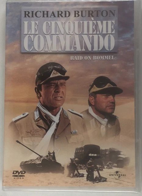 LE CINQUIÈME COMMANDO / Raid On Rommel Richard Burton DVD Neuf Sous ...