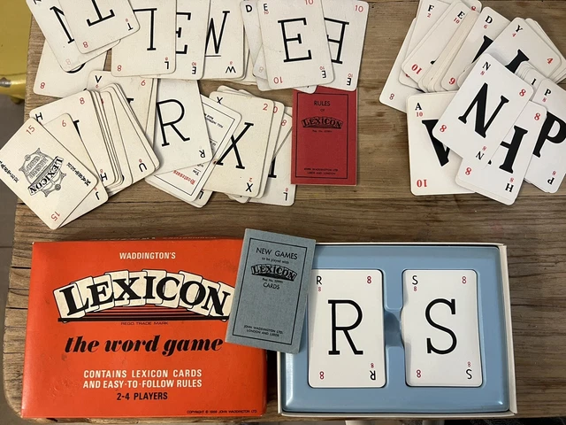 VINTAGE WORD LEXICON Card Game - 1968 - 3 X Packs - Waddington £3.00 ...