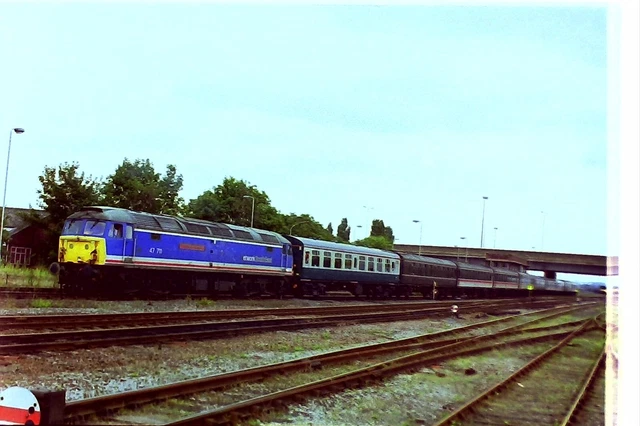 35MM RAILWAY COLOUR Negative class 47 711 passing Toton £1.75 - PicClick UK