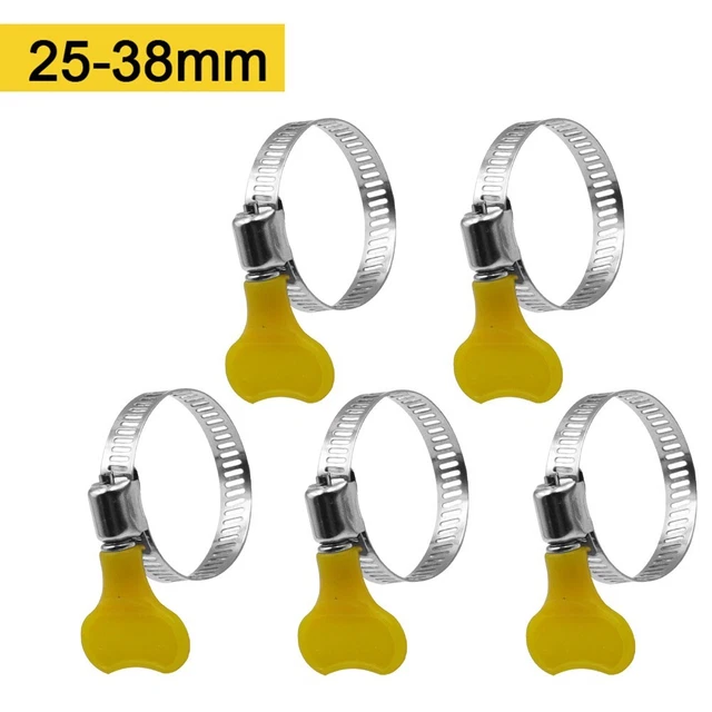 ACCESSOIRES TUYAU PINCE Gaz Fuite Imperm able Acier Inoxydable Jaune 10 ...