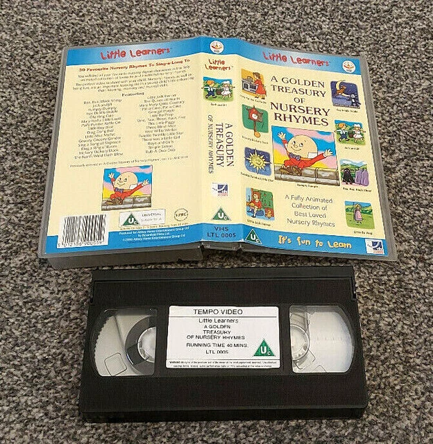 A GOLDEN TREASURY Of Nursery Rhymes Little Learners Pal Vhs Video Kids ...