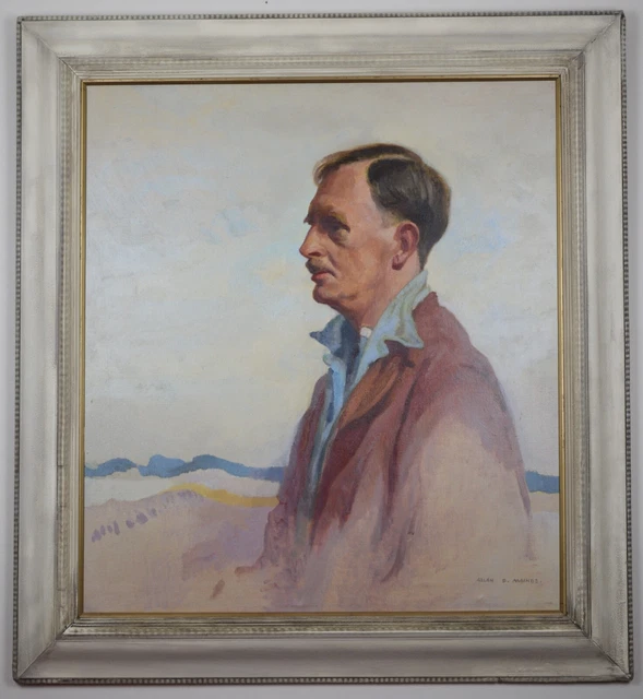 ORIGINAL OIL PORTRAIT by listed Scottish artist Allan Douglass Mainds ...